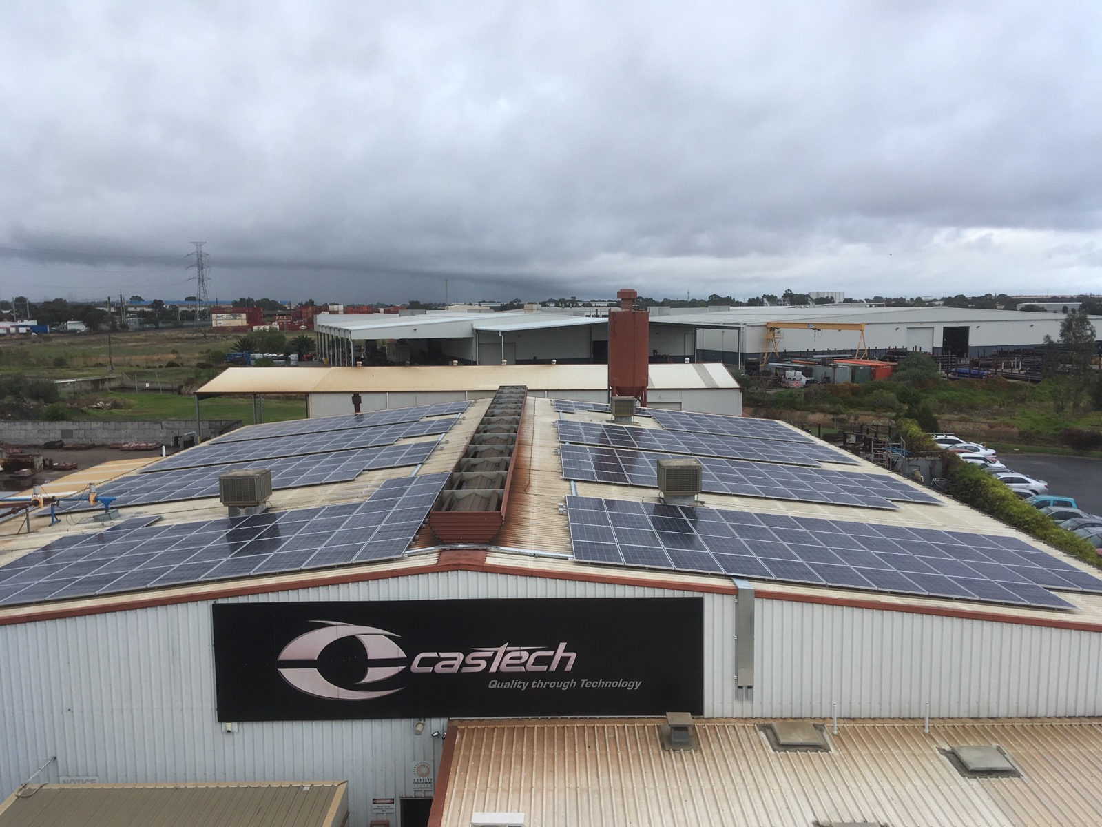 New Solar Panels at Castech - Castech